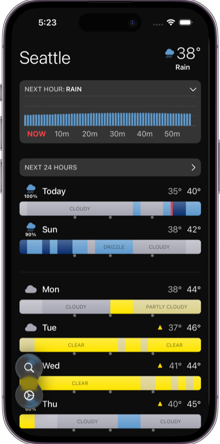 Looks Like Rain - A new weather app for iOS and Mac